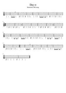 The Banana Boat Song (Day-O) by folklore - sheet music on MusicaNeo
