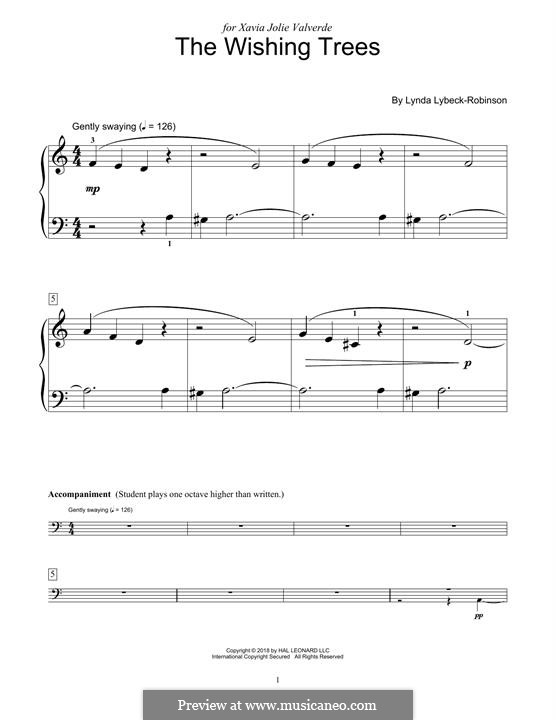 The Wishing Trees by L. Lybeck-Robinson - sheet music on MusicaNeo