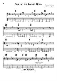The Star of County Down by folklore - sheet music on MusicaNeo