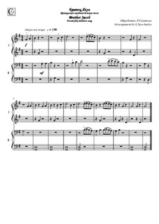 Brother Jacob. French folk children's song by folklore on MusicaNeo