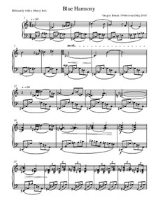 Blue Harmony revised, Op.7 by G. Brinch - sheet music on MusicaNeo