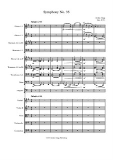 Symphony No.35 by J. Grigg - sheet music on MusicaNeo