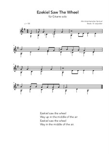 Ezekiel Saw the Wheel by folklore - sheet music on MusicaNeo
