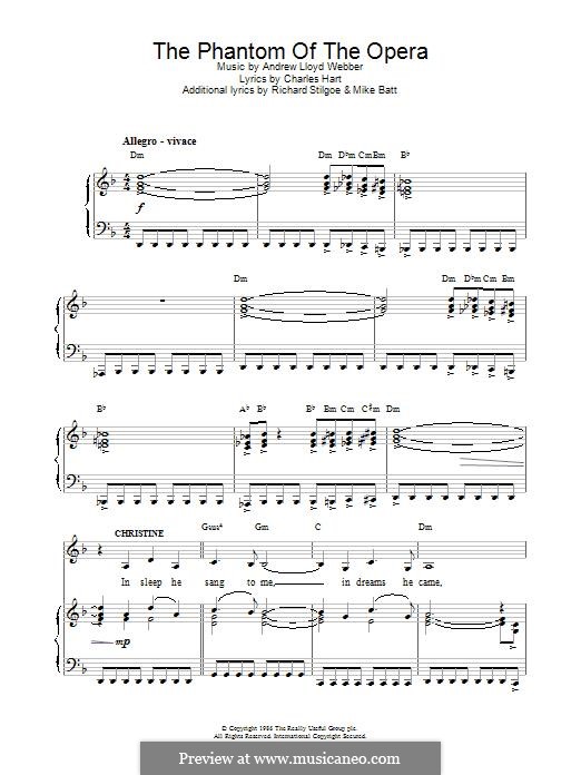 The Phantom of the Opera (The Phantom of the Opera) by A.L. Webber on ...