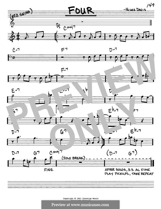 Four by M. Davis - sheet music on MusicaNeo