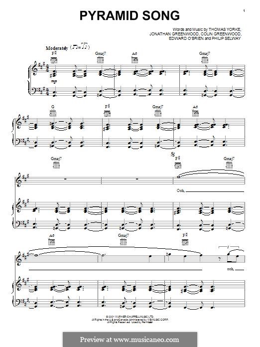Pyramid Song (Radiohead) by C. Greenwood, E. O'Brien, Jonny Greenwood ...