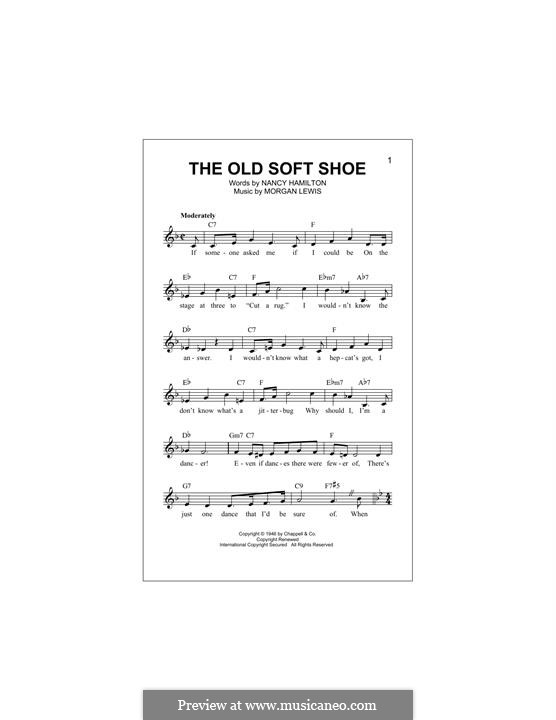 The Old Soft Shoe by M. Lewis - sheet music on MusicaNeo