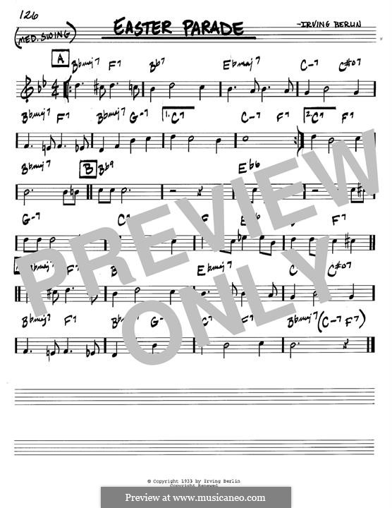 Easter Parade by I. Berlin - sheet music on MusicaNeo