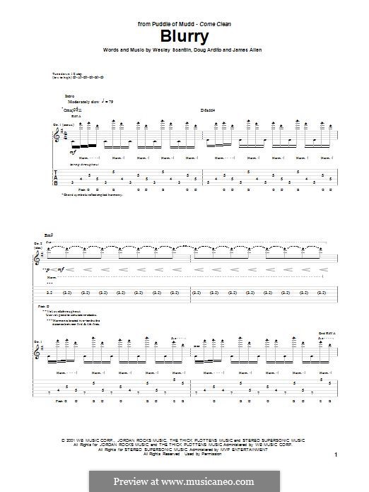 Blurry (Puddle of Mudd) by D. Ardito, P. Phillips, W.R. Scantlin on ...