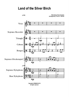 Land of the Silver Birch by folklore - sheet music on MusicaNeo