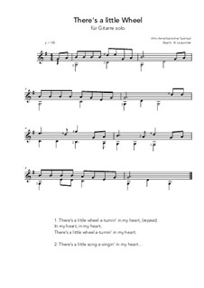 There's a littel Wheel by folklore - sheet music on MusicaNeo