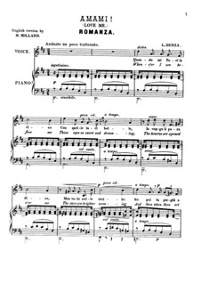 Amami! by L. Denza - sheet music on MusicaNeo