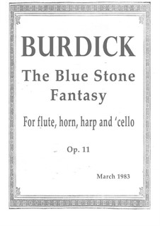 Blue Stone Fantasy, Op.11 by R. Burdick - sheet music on MusicaNeo