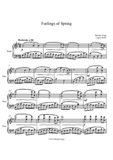 Feelings of Spring by B. Grigg - sheet music on MusicaNeo