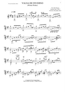 Valsa de Inverno by E. Borges - sheet music on MusicaNeo