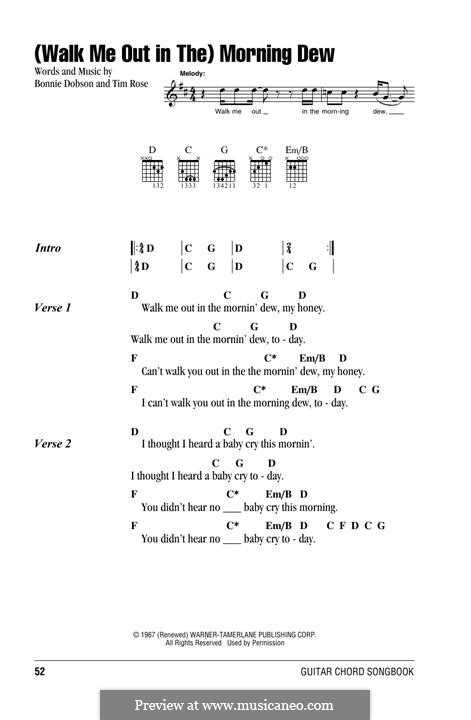 (Walk Me Out in the) Morning Dew (Grateful Dead) by B. Dobson, T. Rose ...