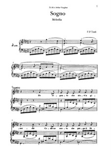 Sogno by F.P. Tosti - sheet music on MusicaNeo