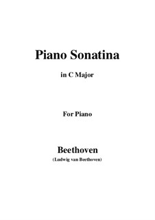 Sonatina in C Major by L.v. Beethoven - free download on MusicaNeo