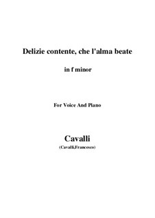 Delizie contente by P.F. Cavalli - sheet music on MusicaNeo