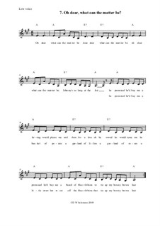 Oh Dear What Can the Matter Be? by folklore - sheet music on MusicaNeo