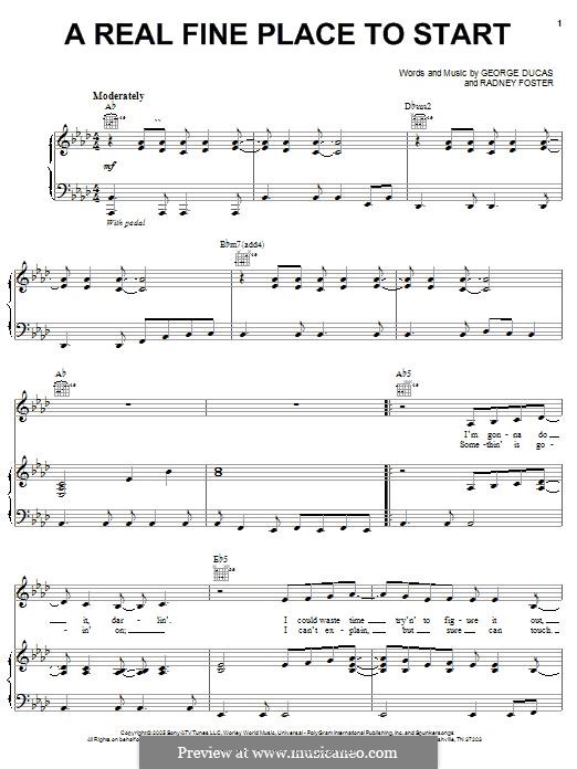 A Real Fine Place To Start (Sara Evans) by G. Ducas, R. Foster on MusicaNeo