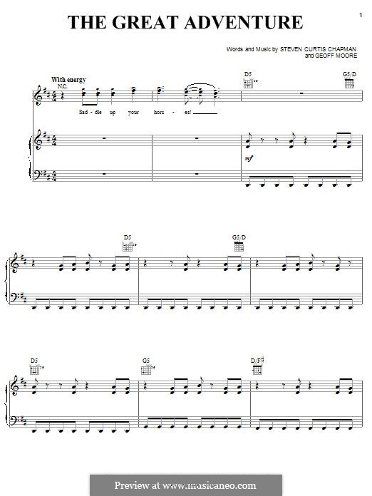 The Great Adventure by G. Moore - sheet music on MusicaNeo