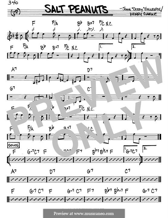 Salt Peanuts by K. Clarke - sheet music on MusicaNeo