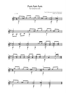 Fum, Fum, Fum by folklore - sheet music on MusicaNeo