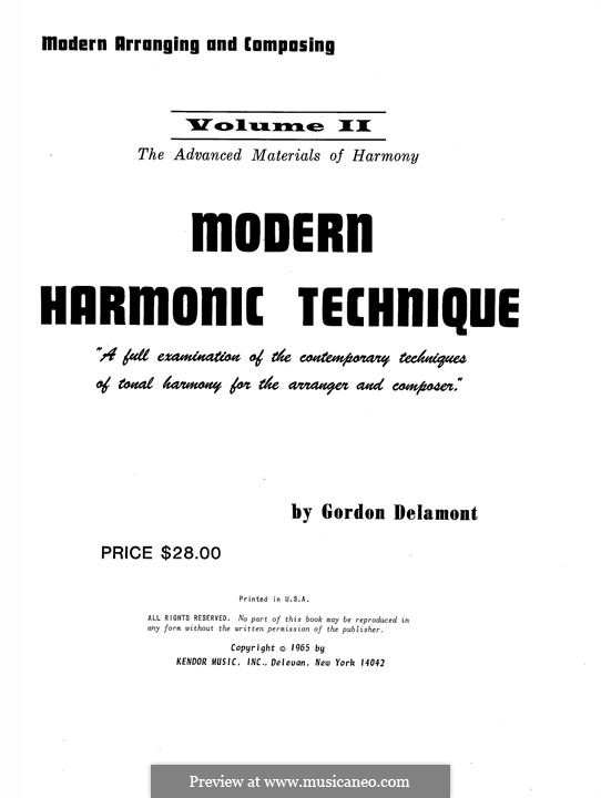 Modern Harmonic Technique, Volume 2 by G. Delamont on MusicaNeo