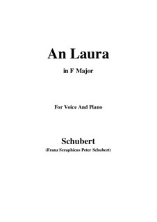 An Laura (To Laura), D.115 by F. Schubert - sheet music on MusicaNeo