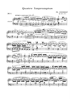 Four Impromptus for Piano, D.935 Op.142 by F. Schubert on MusicaNeo