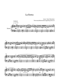 La Rotta for piano solo by folklore - sheet music on MusicaNeo