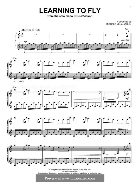 Learning To Fly by M. McLaughlin - sheet music on MusicaNeo
