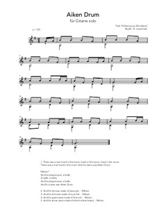 Aiken Drum by folklore - sheet music on MusicaNeo