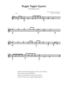 Raggle Taggle Gypsies by folklore - sheet music on MusicaNeo
