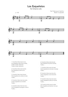 Los Esqueletos by folklore - sheet music on MusicaNeo