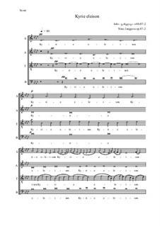 Kyrie eleison, Op.87-2 by N. Janjgava - sheet music on MusicaNeo