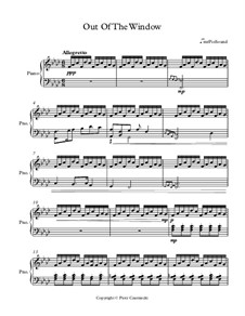 Out Of The Window by mrPioSound - sheet music on MusicaNeo