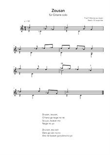 Zousan by folklore - sheet music on MusicaNeo