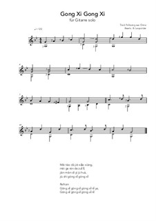 Gong Xi Gong Xi by folklore - sheet music on MusicaNeo