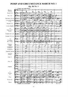 March No.1 (Pomp and Circumstance Marches, Op.39) by E. Elgar on MusicaNeo