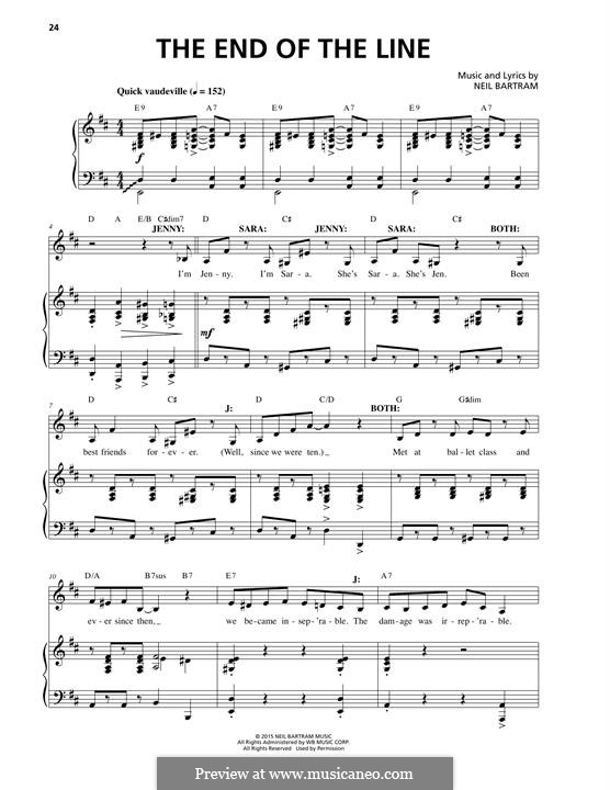 The End of The Line by N. Bartram - sheet music on MusicaNeo