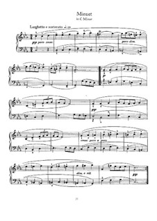 Minuet in C Minor by J.S. Bach - free download on MusicaNeo