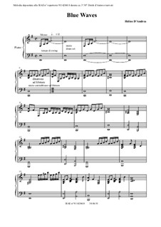 Blue waves by H. D'Andrea - sheet music on MusicaNeo