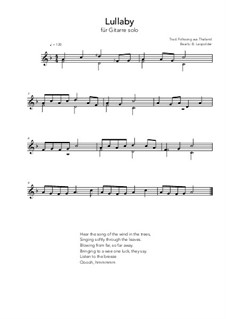 Lullaby by folklore - sheet music on MusicaNeo