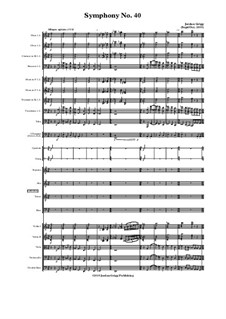 Symphony No.40 by J. Grigg - sheet music on MusicaNeo