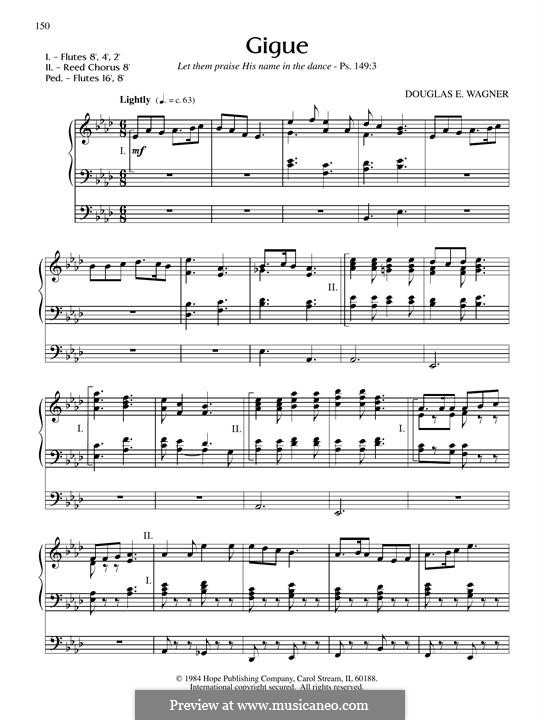 Gigue by D.E. Wagner - sheet music on MusicaNeo