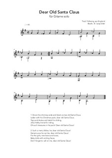 Dear old Santa Claus by folklore - sheet music on MusicaNeo