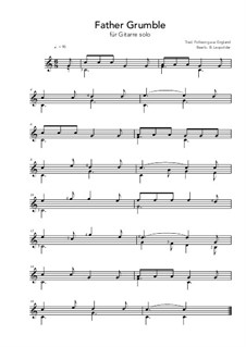 Father Grumble by folklore - sheet music on MusicaNeo