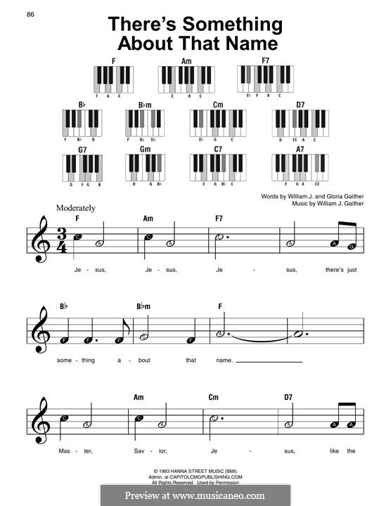 There's Something About That Name by G. Gaither, W.J. Gaither on MusicaNeo